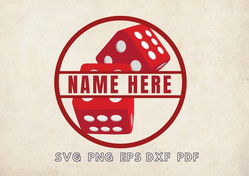 Split Dice Svg, Dice Wall Art, Dice Template, Personalized Dice Stencil ...