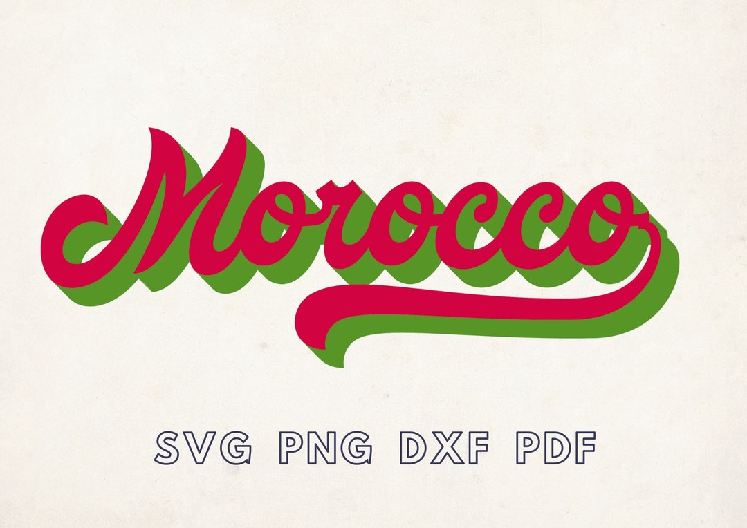 Retro Morocco Svg, Morocco Png, Morocco Sublimation, Morocco Design ...