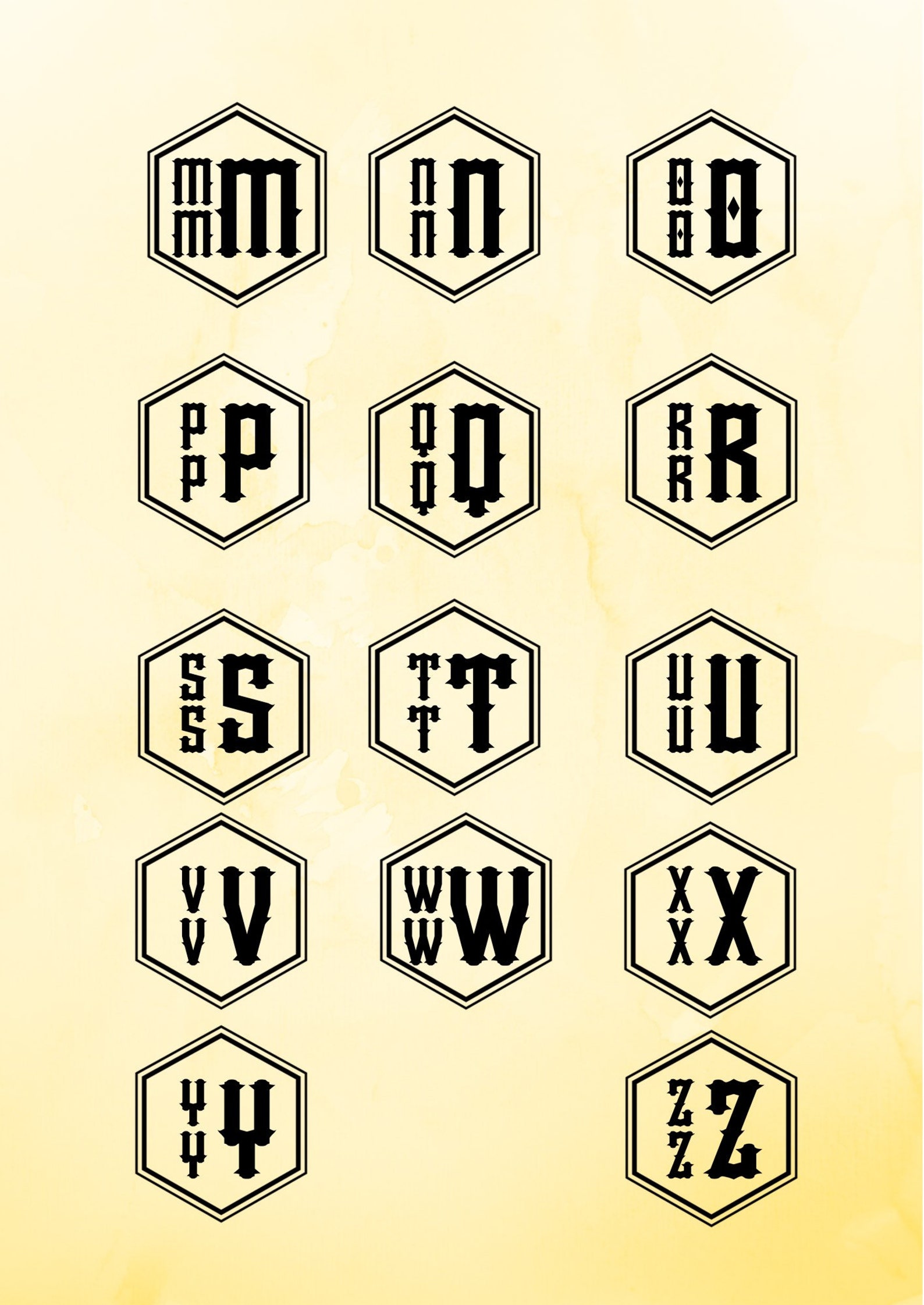 Monogram Svg Monogram Fonts Svg 3 Letter Monogram Svg for - Etsy