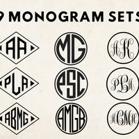 Svg Monogram - Etsy