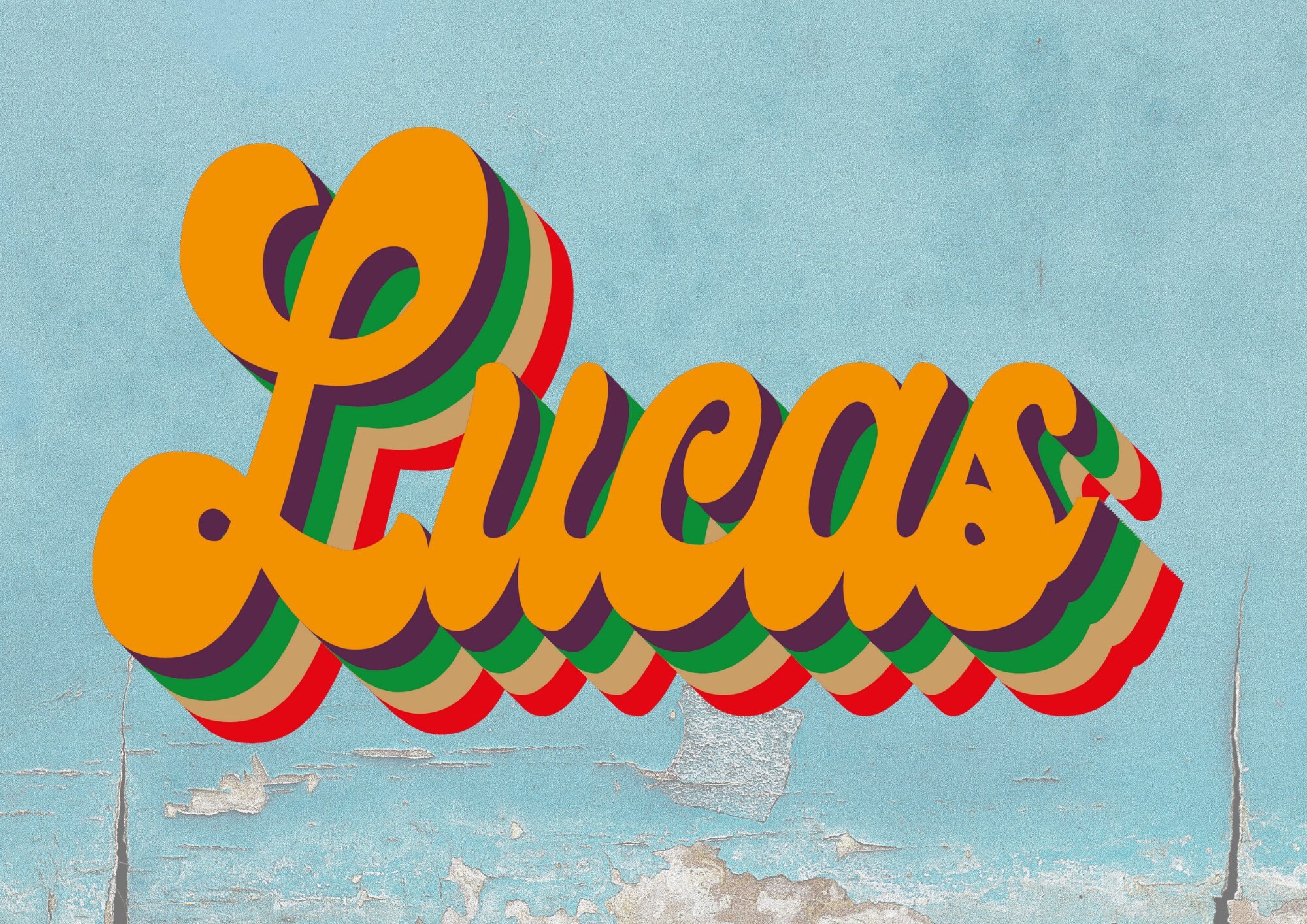 Retro Vintage Wavy Font Svg Retro Alphabet SVG Multicolor - Etsy