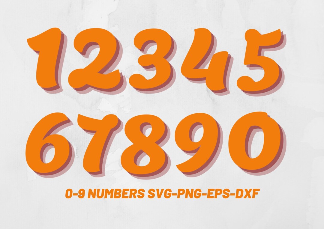 Números, números imprimibles svg, números coloridos, descarga ...