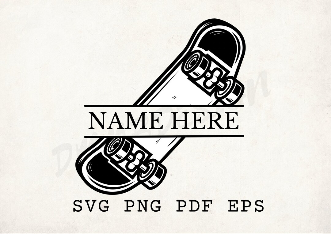 Skateboard Svg, Hobby Template, Skateboard Stencil, Custom Svg ...