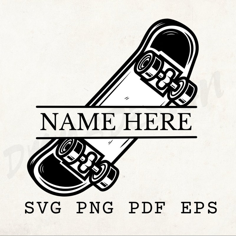 Svg Skateboard Stencil - Etsy