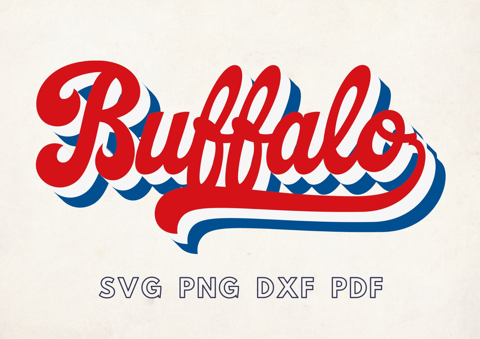 Buffalo Svg Buffalo Png Retro Font Svg Buffalo Template - Etsy Canada