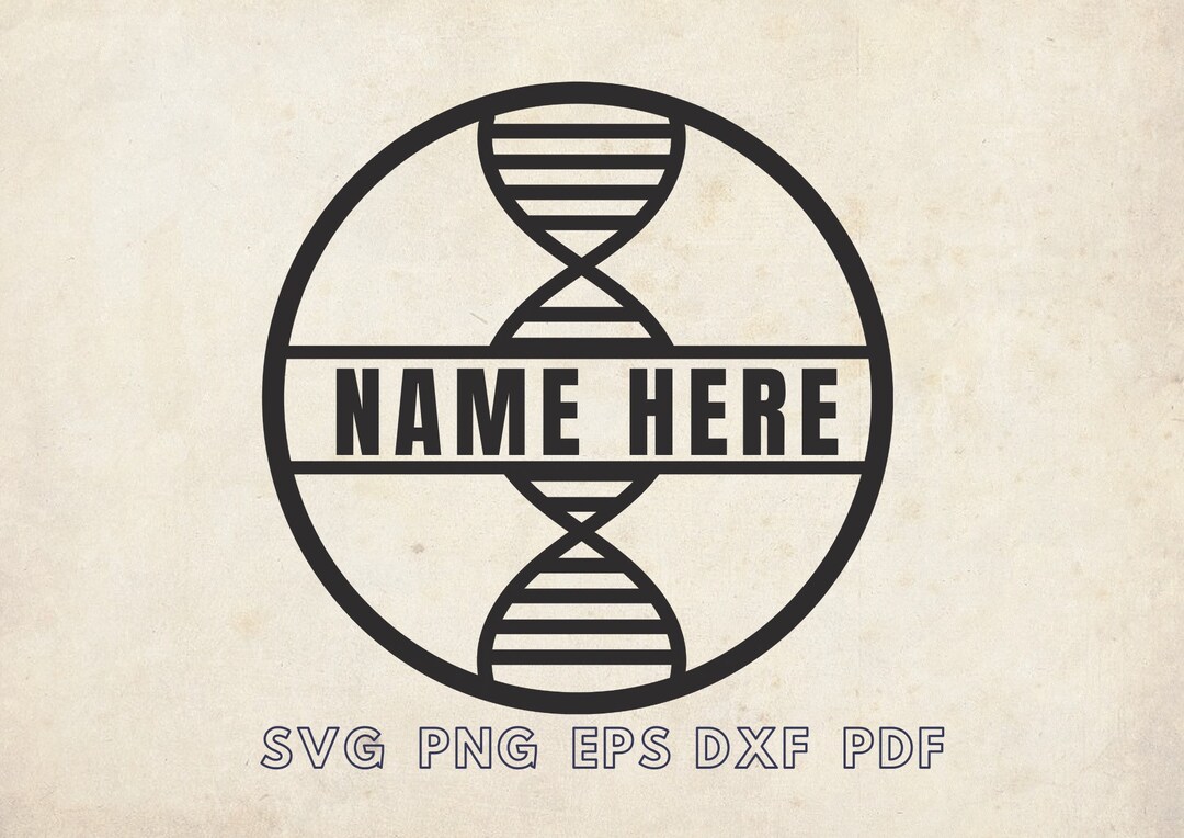 Split Dna Svg, Dna Wall Art, Dna Template, Personalized Dna Stencil ...