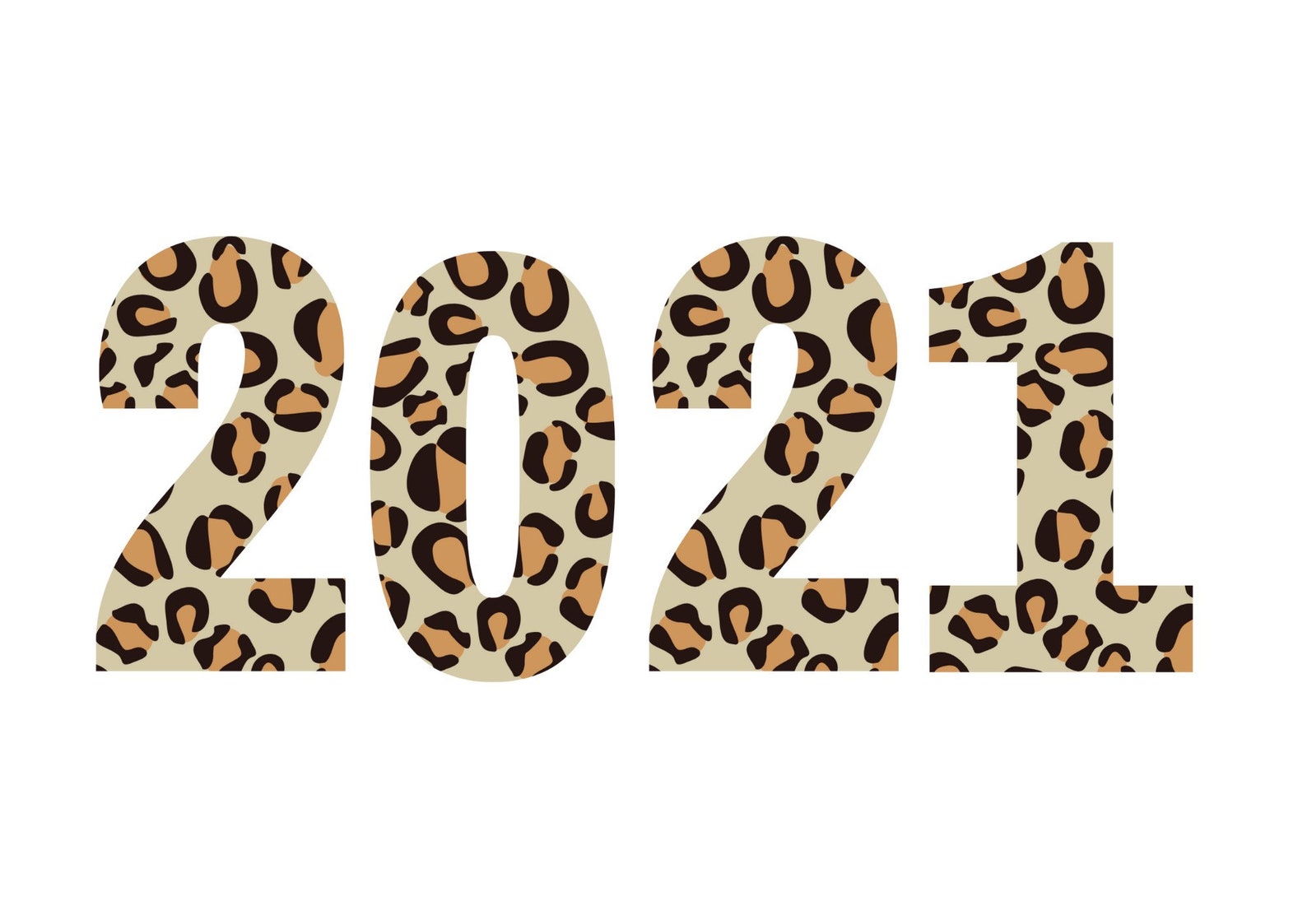 Leopard Print Svg, Numbers Svg, Leopard Print Png, Numbers With Leopard ...