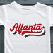 Atlanta Svg, Baseball Svg, Retro Font Svg, Atlanta Template, Georgia ...