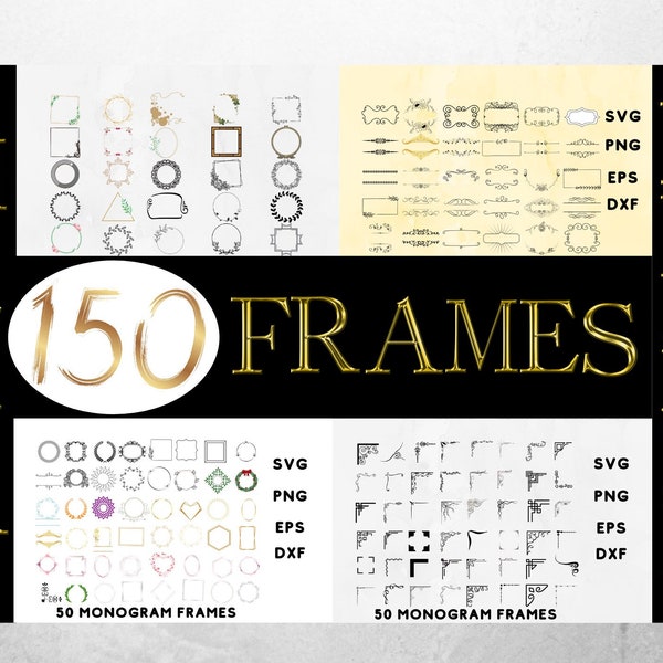 Christmas Frame Svg - Etsy