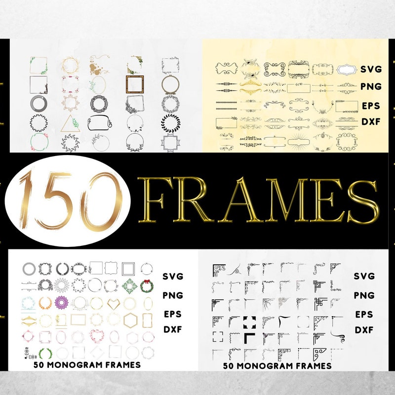 Christmas Frame Svg - Etsy