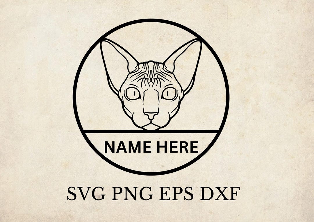 Sphynx Svg, Ornament Svg, Sphynx Wall Art Printable, Laser Cut File ...