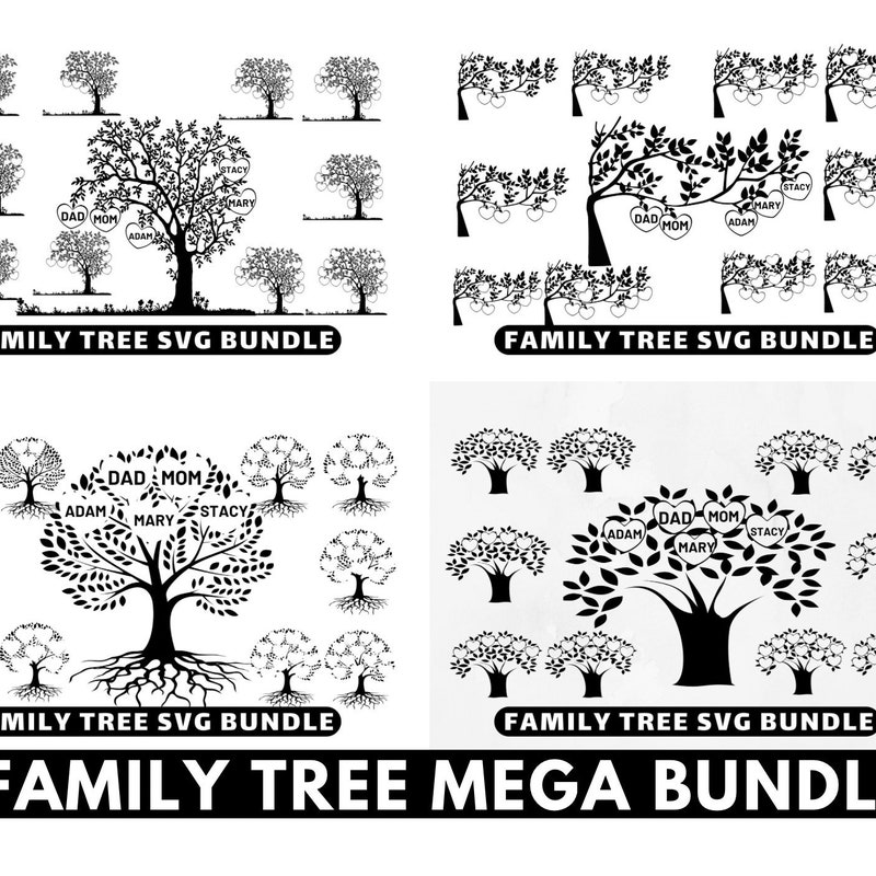 Family Tree Svg File - Etsy