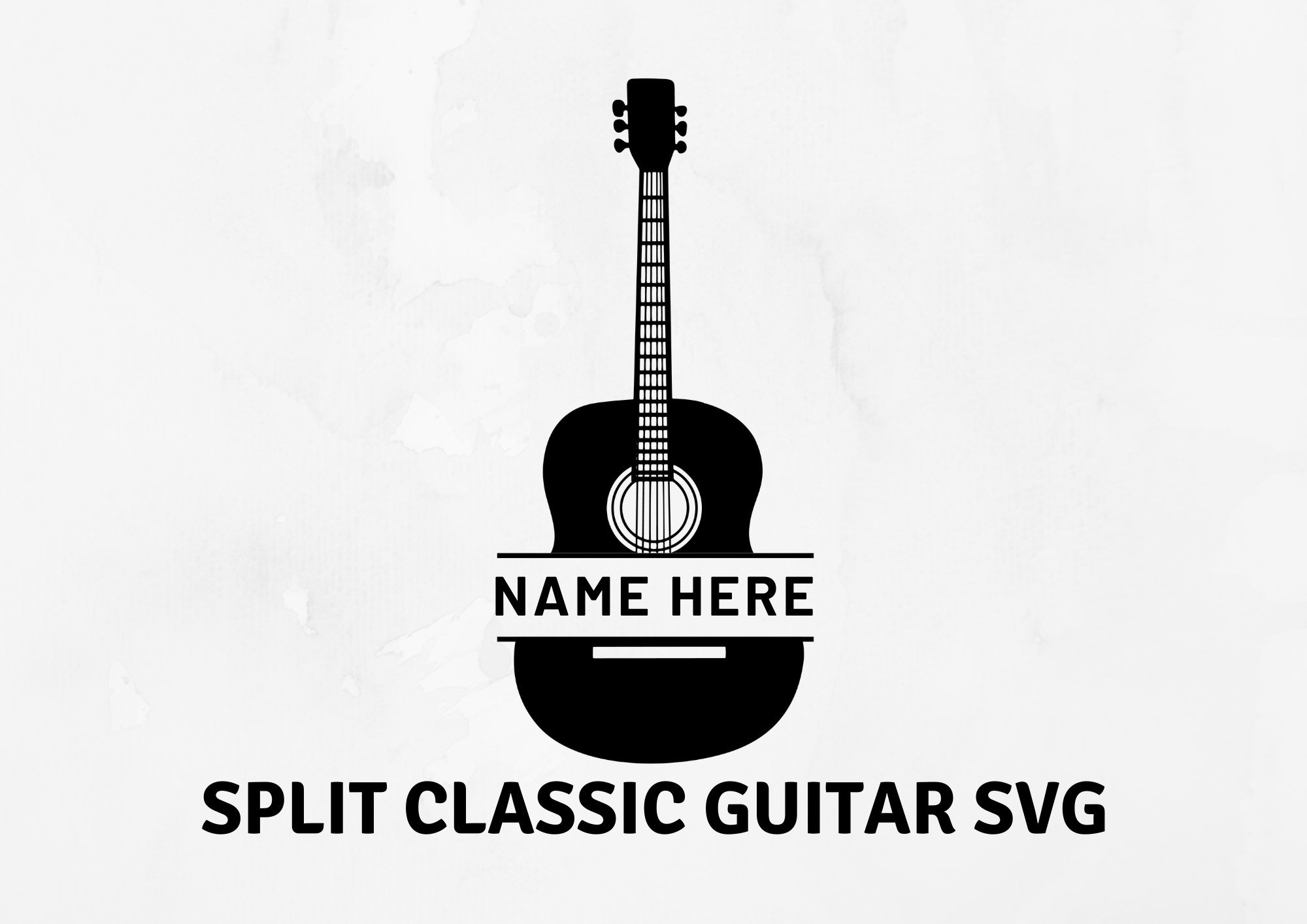 Split Classic Guitar Svg Guitar Template Classic Guitar - Etsy Canada