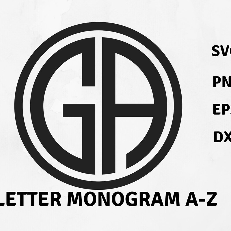 Masculine Monogram - Etsy