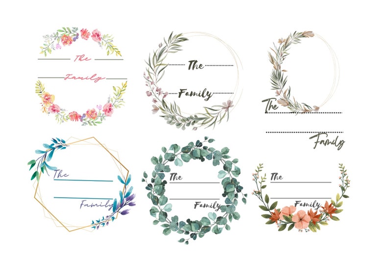 Family Name Png Bundle, Last Name Png, Family Name Sign Png, Family ...