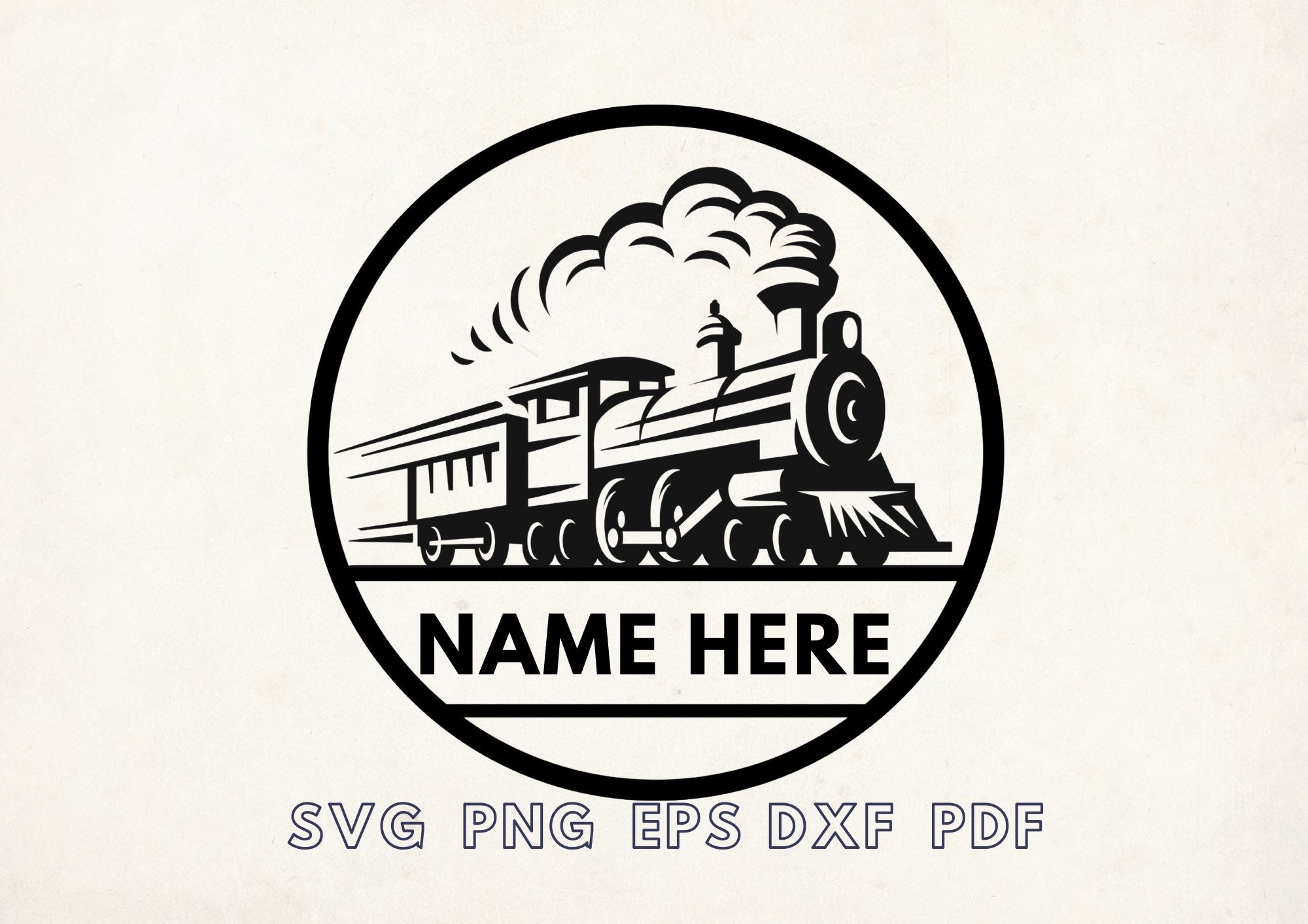 Split Train With Frame Svg, Christmas Ornament Svg, Laser Cut File ...