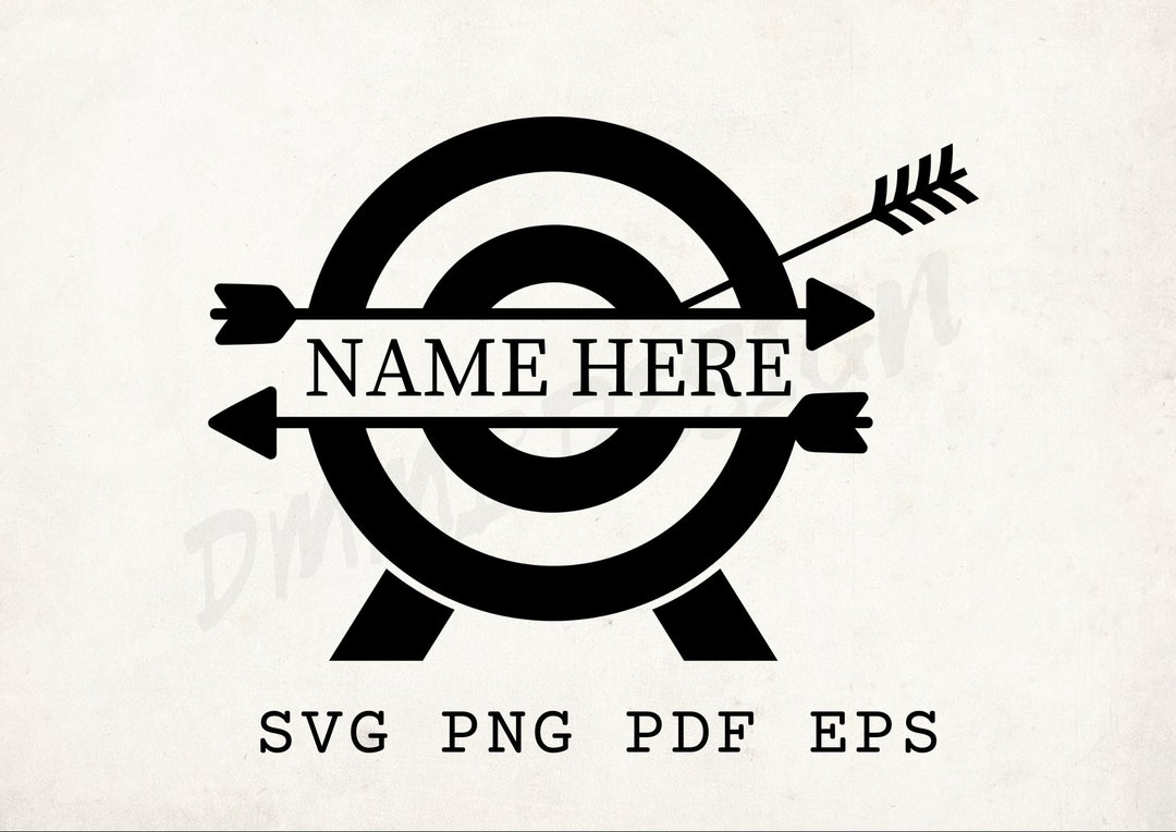Split Archery Svg, Archery Wall Art, Arrow Template, Personalized ...