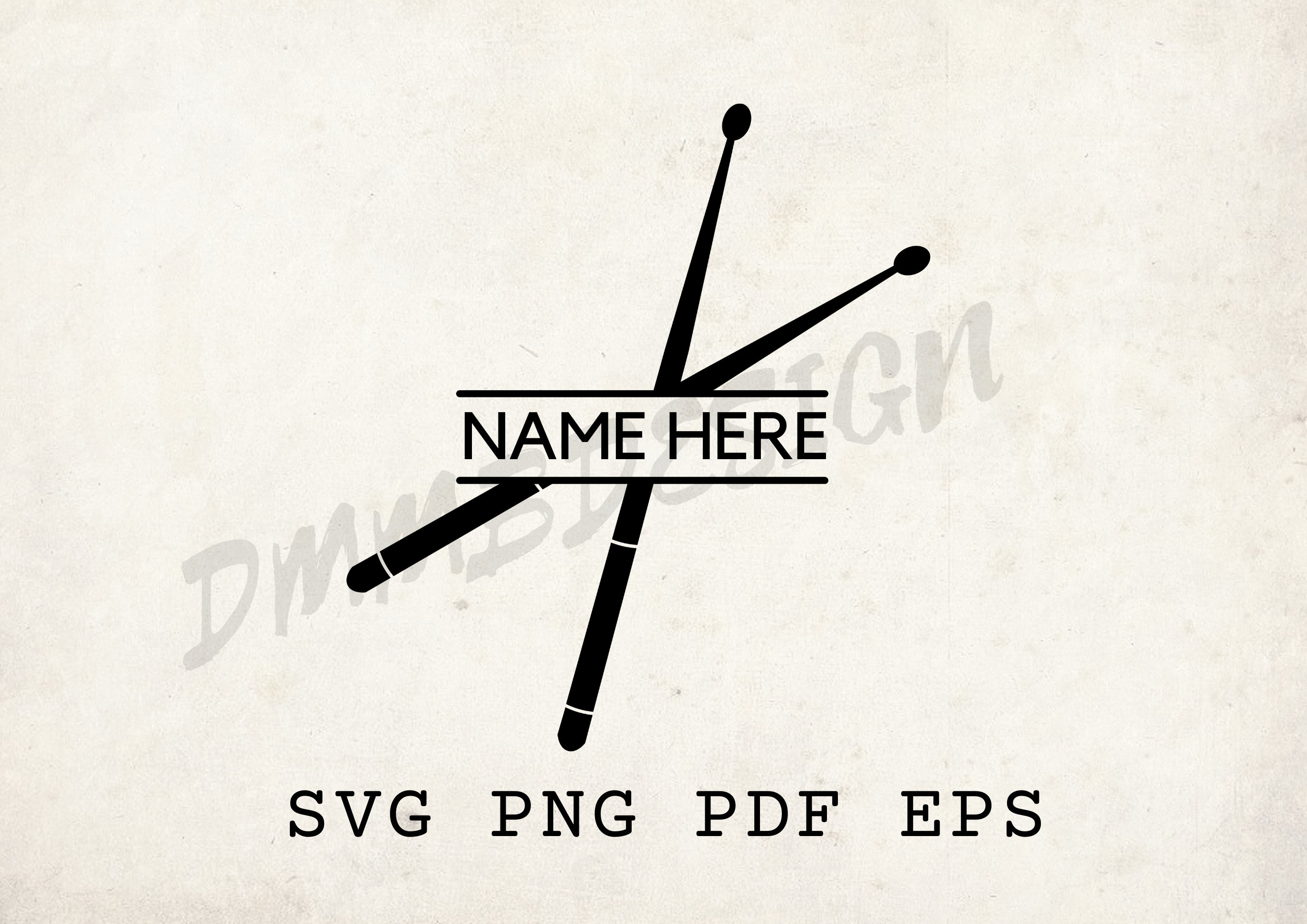 Drum Sticks Svg, Wall Art, Ornament Svg, Laser Cut File, Instrument Svg ...
