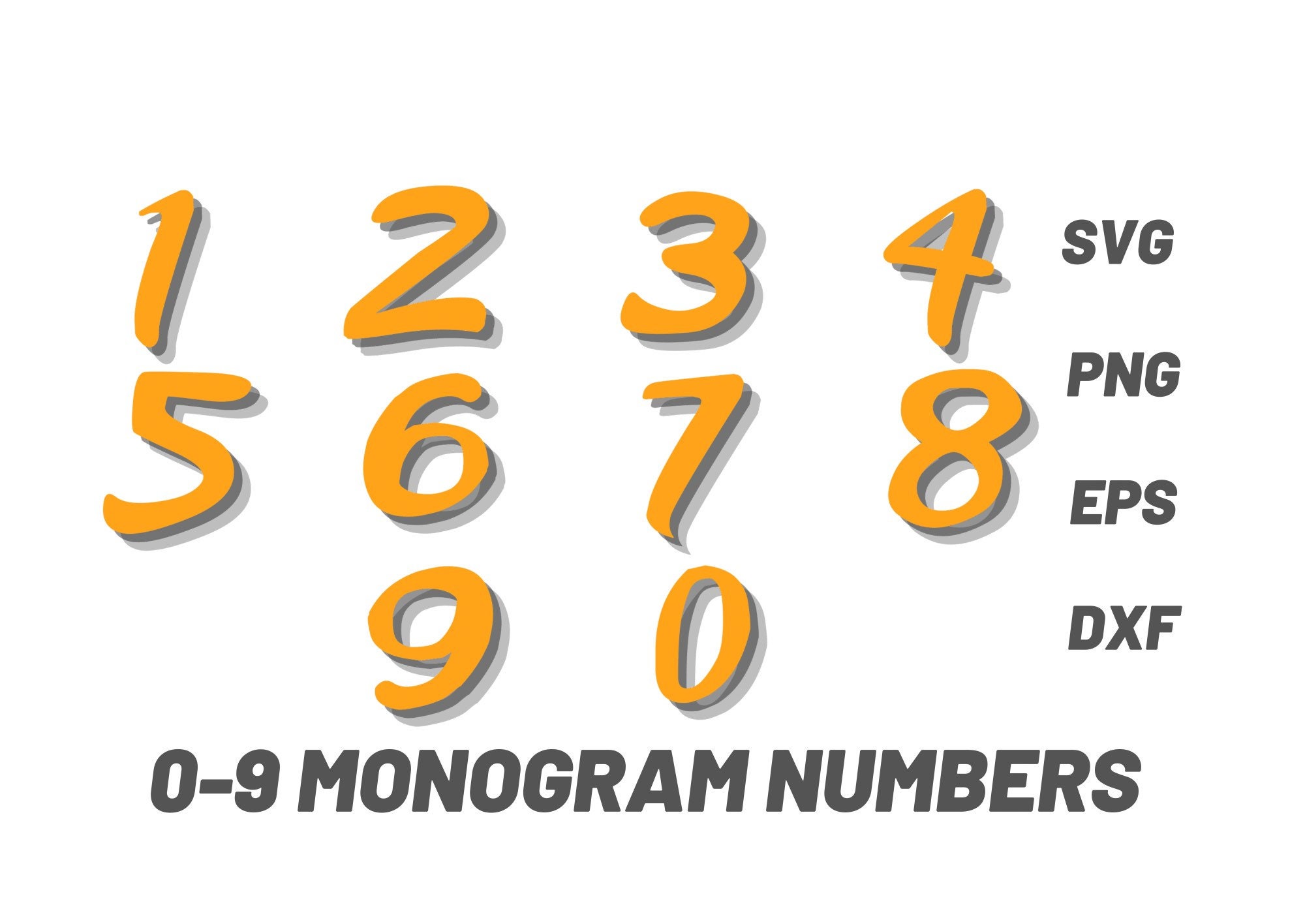 Scrapbooking Clip Art & Image Files 0-9 Numbers Svg Numbers Set Svg ...