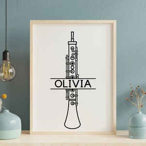 Oboe Svg, Oboe Wall Art, Ornament Svg, Laser Cut File, Instrument Svg ...