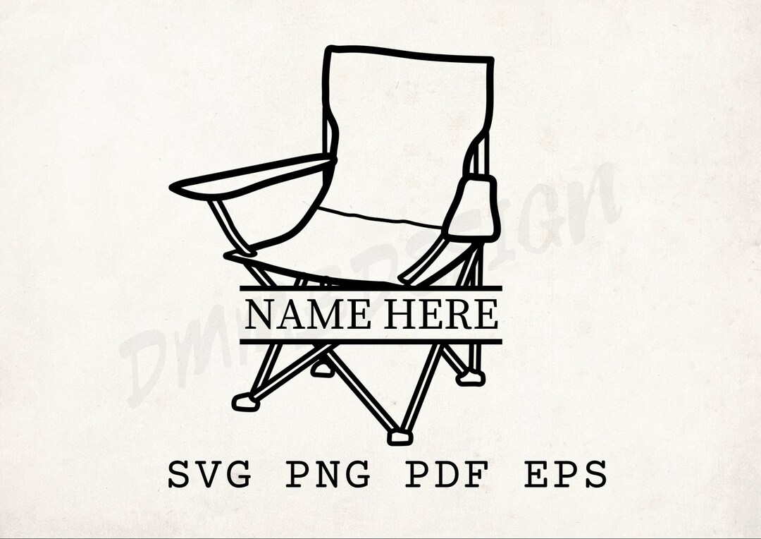 Camping Chair Svg, Picnic Svg, Laser Cut File, Caravan Template Svg ...