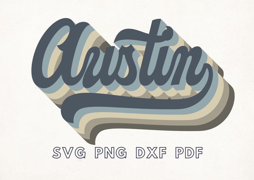 Austin Svg, Retro Text, Design Tshirt Svg, Texas Svg, Austin Template ...