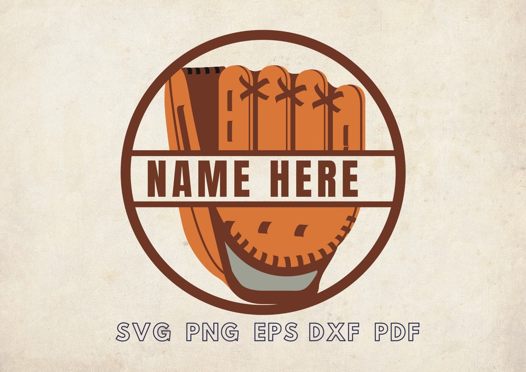 Baseball Svg, Baseball Mitten Svg, Baseball Template, Baseball Stencil ...