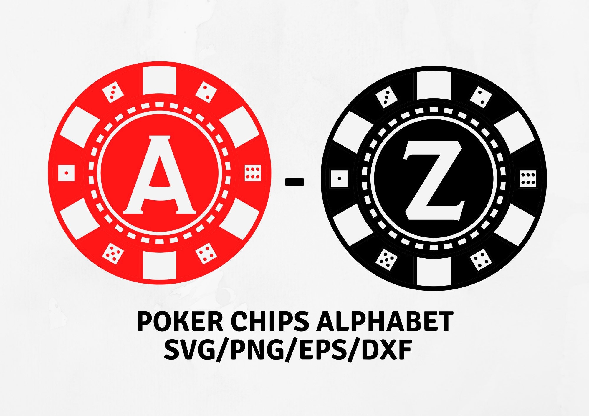 Poker Svg Poker Chips Svg Monogram Svg Files for Cricut - Etsy