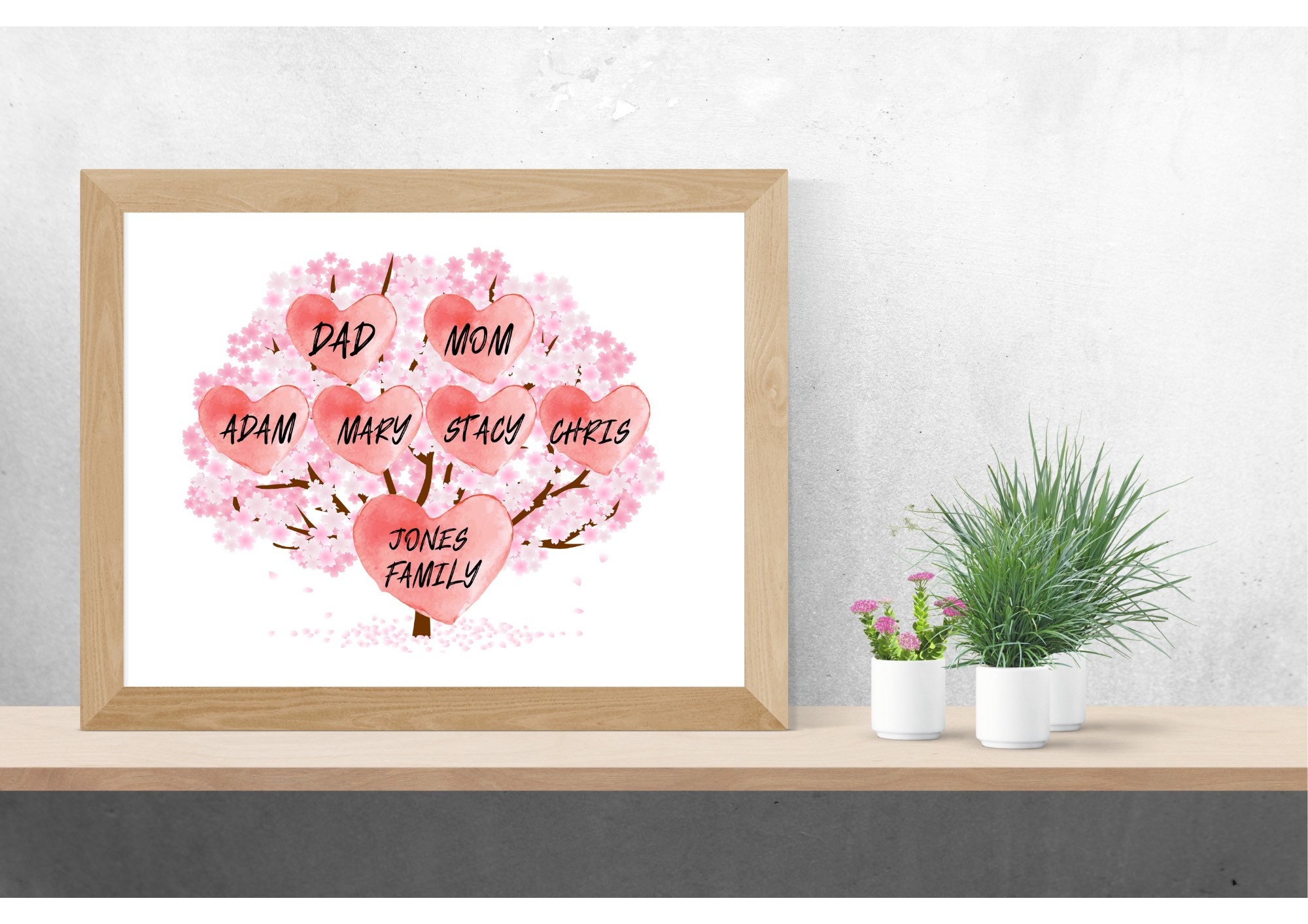 Family Tree Wall Art Family Tree Template Family Tree Png - Etsy UK