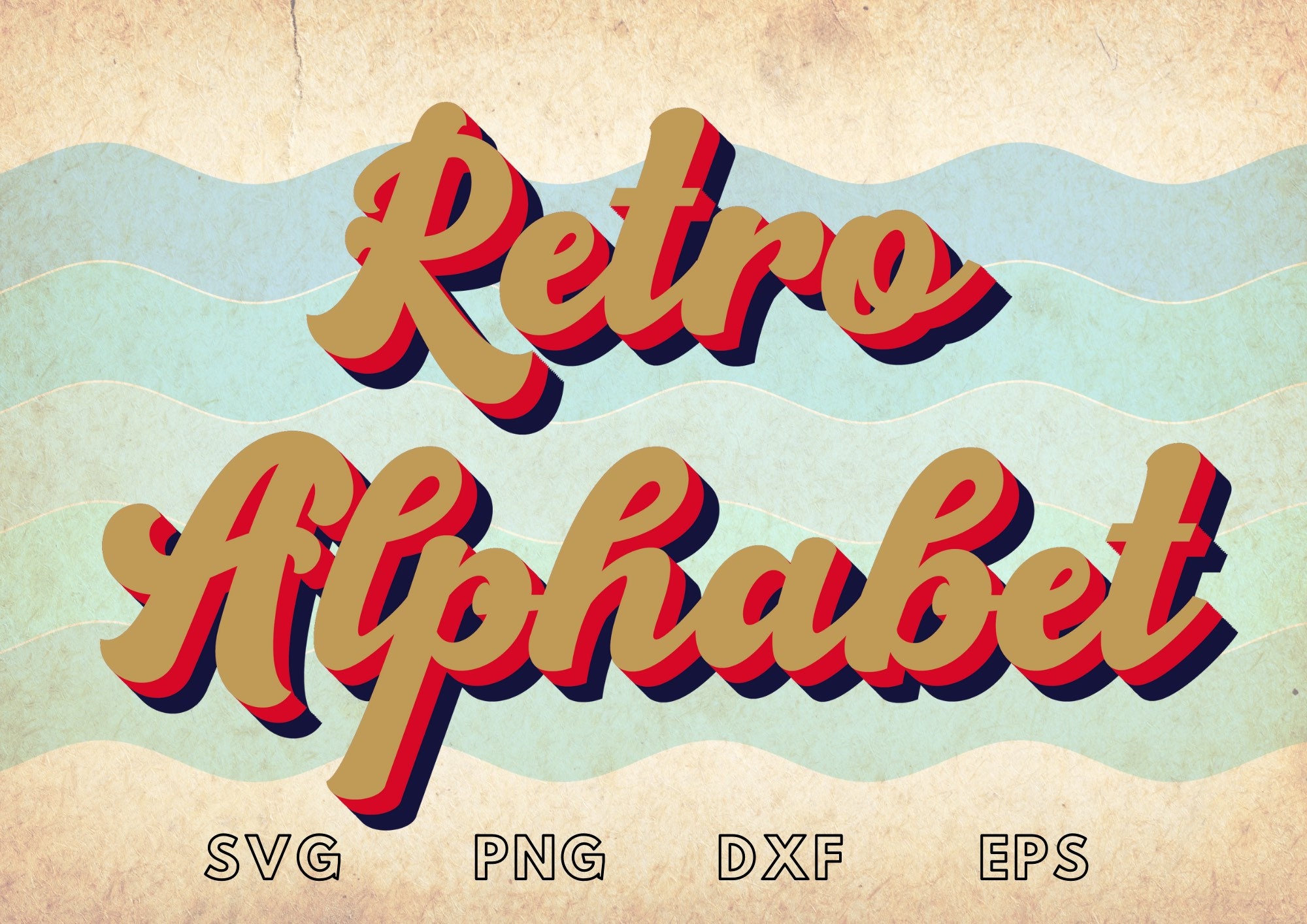 Retro Font Svg Vintage Font Svg Monogram Svg Retro - Etsy Sweden