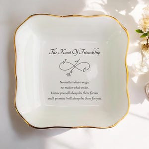 Personalized Friendship Gift Initials Name Ring Dish - Birthday Gifts ...