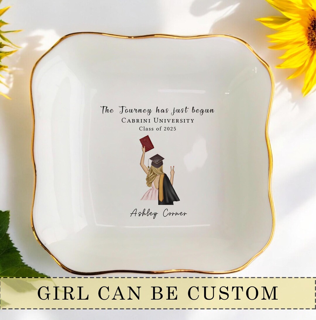 Personalized PHD Graduation Gifts for Daughter Ring Dish - College ...