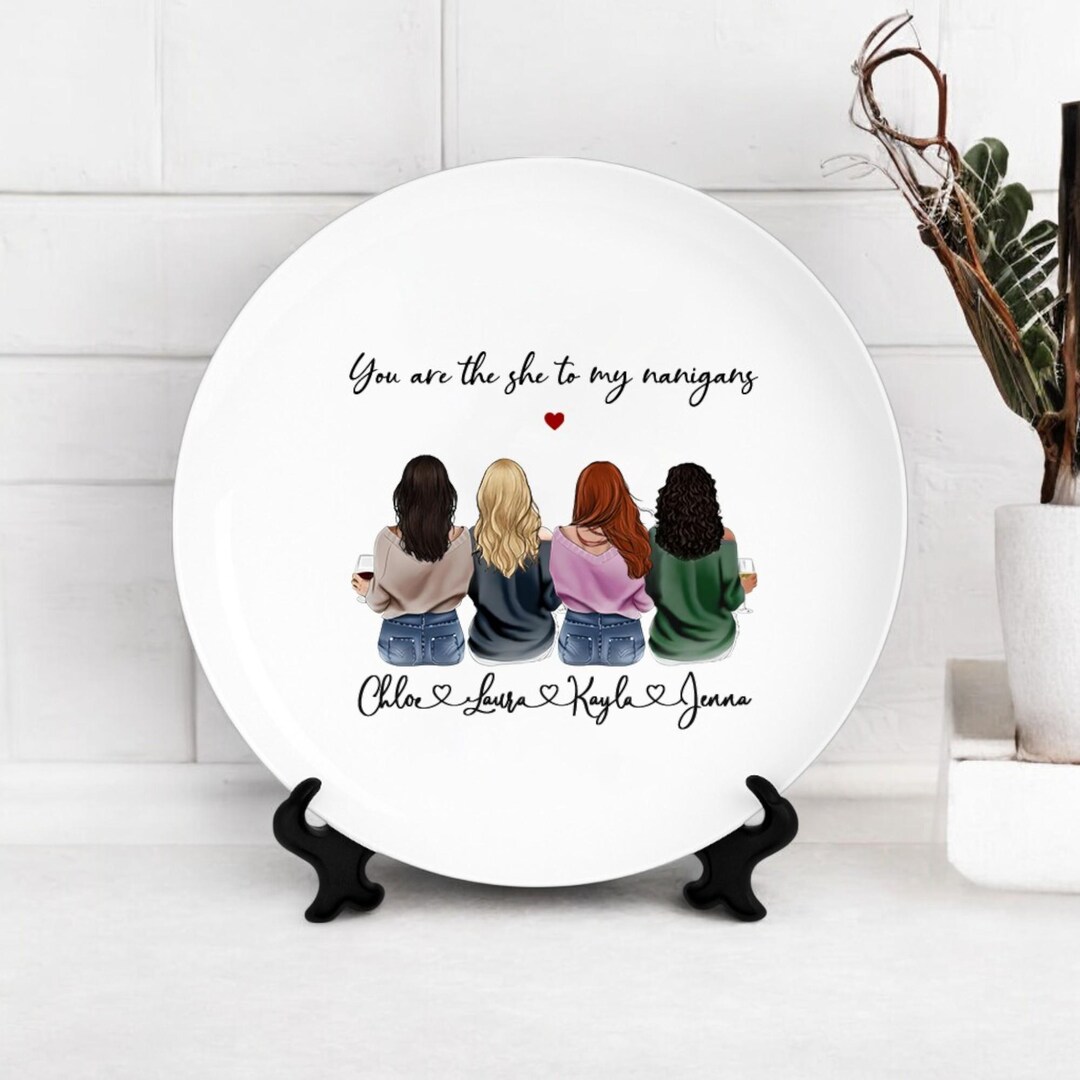 Personalised Best Friend Gift Plate/long Distance Gift Plate/friendship ...