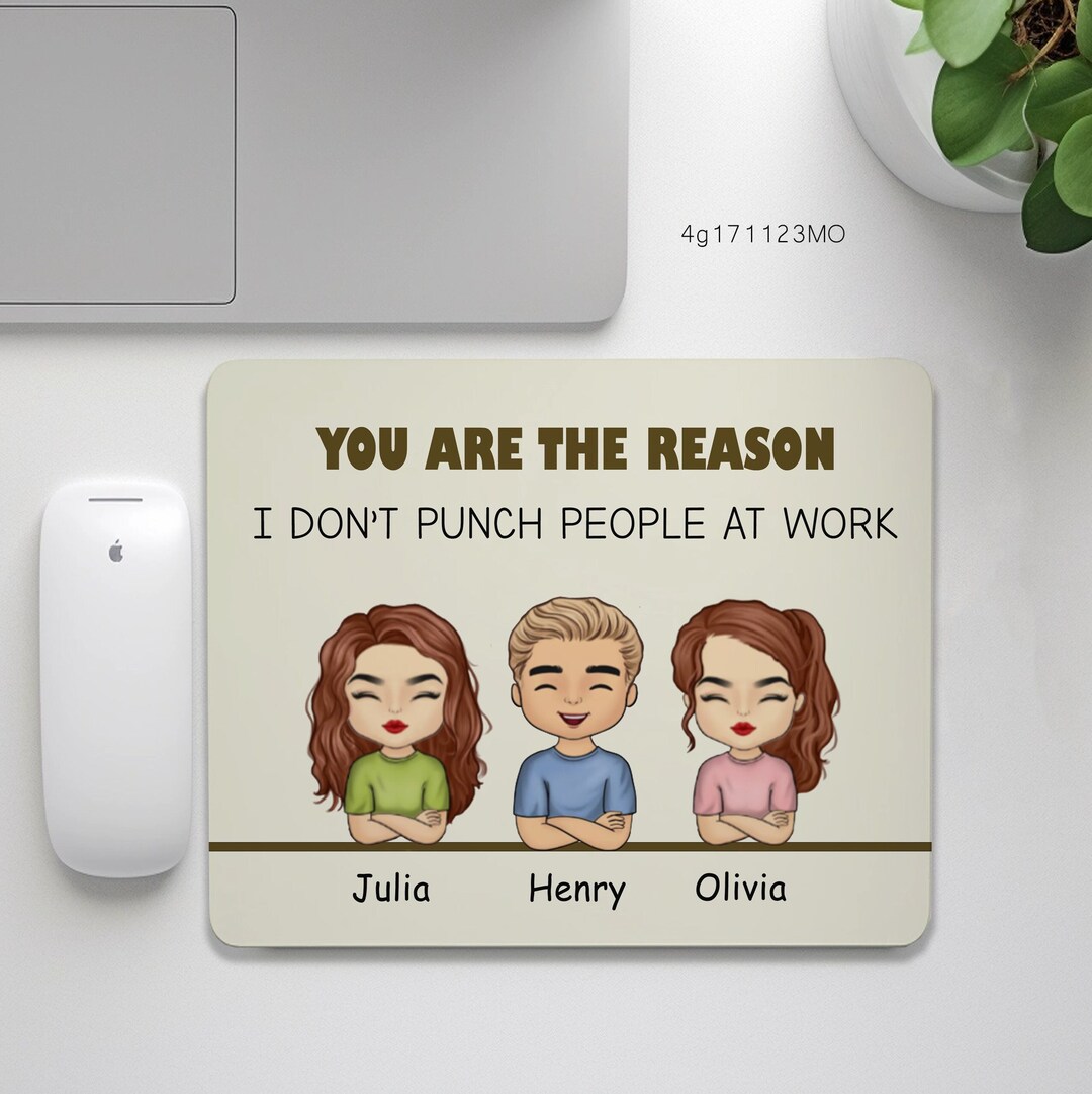 Custom Portrait Mouse Pad-you're the Reason I Don't - Etsy
