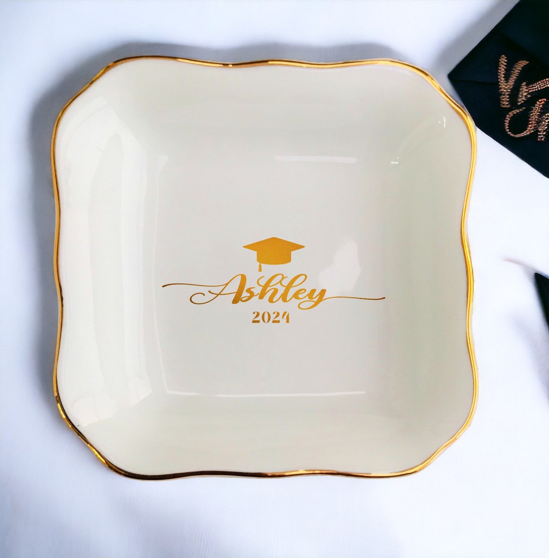 Personalized Graduation Ring Dish-graduation Gift Trinket Tray-jewelry ...
