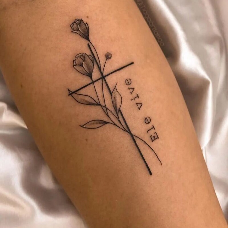 Temporary Tattoo Cross - Etsy