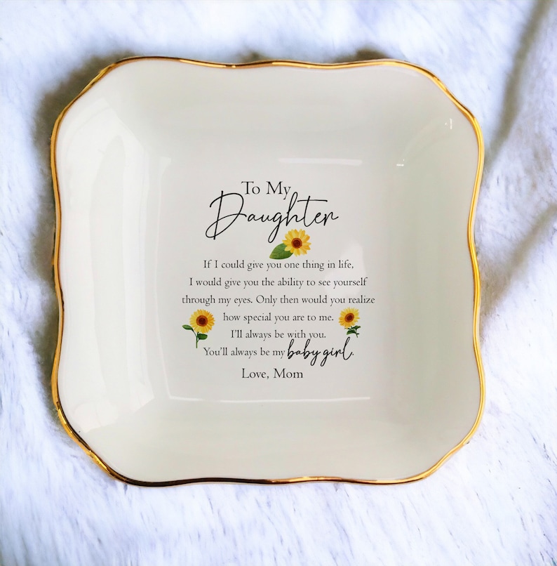 Personalized Daughter Birthday Gift From Mom Ring Dish - Christmas ...