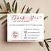 Editable Business Thank You Card Printable Thank You for Your Purchase ...