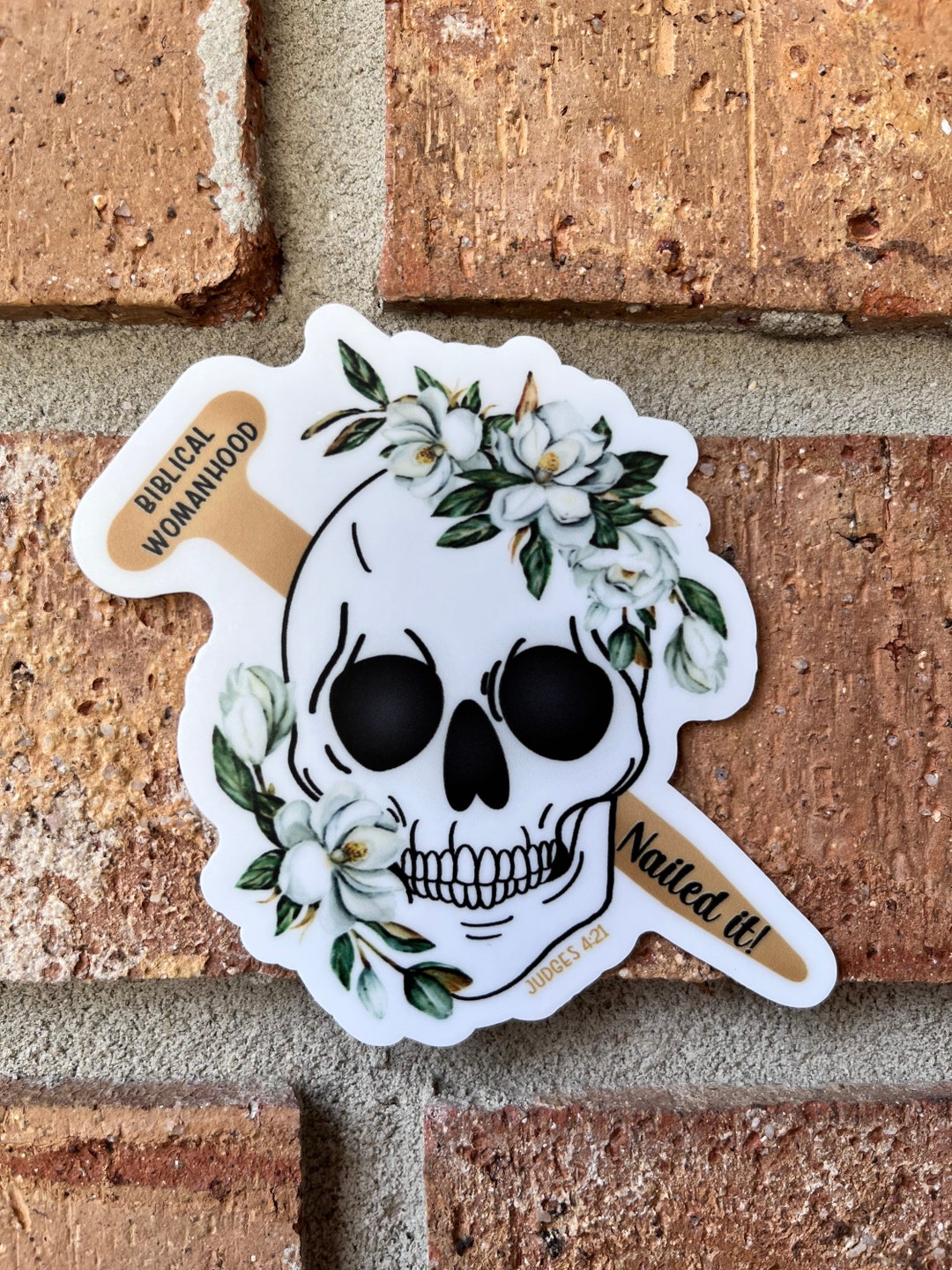 Biblical Womanhood- Magnolia Sticker / Judges 4:21 - Etsy
