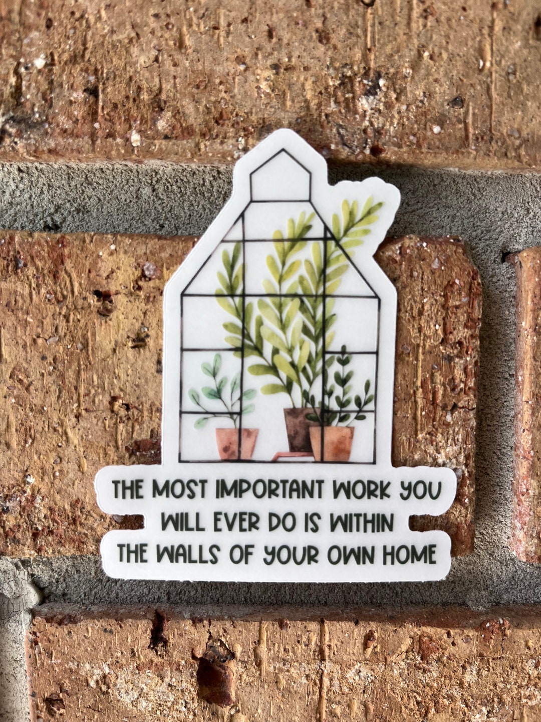 The Most Important Work Clear Sticker - Etsy