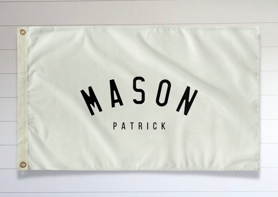 Large Custom Name Flag Custom Name Banner Kids Room Wall - Etsy