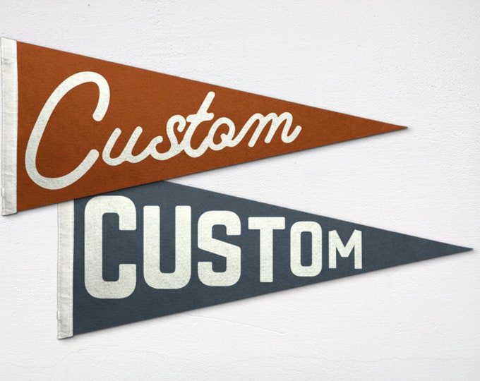 Custom Felt Pennant - Etsy