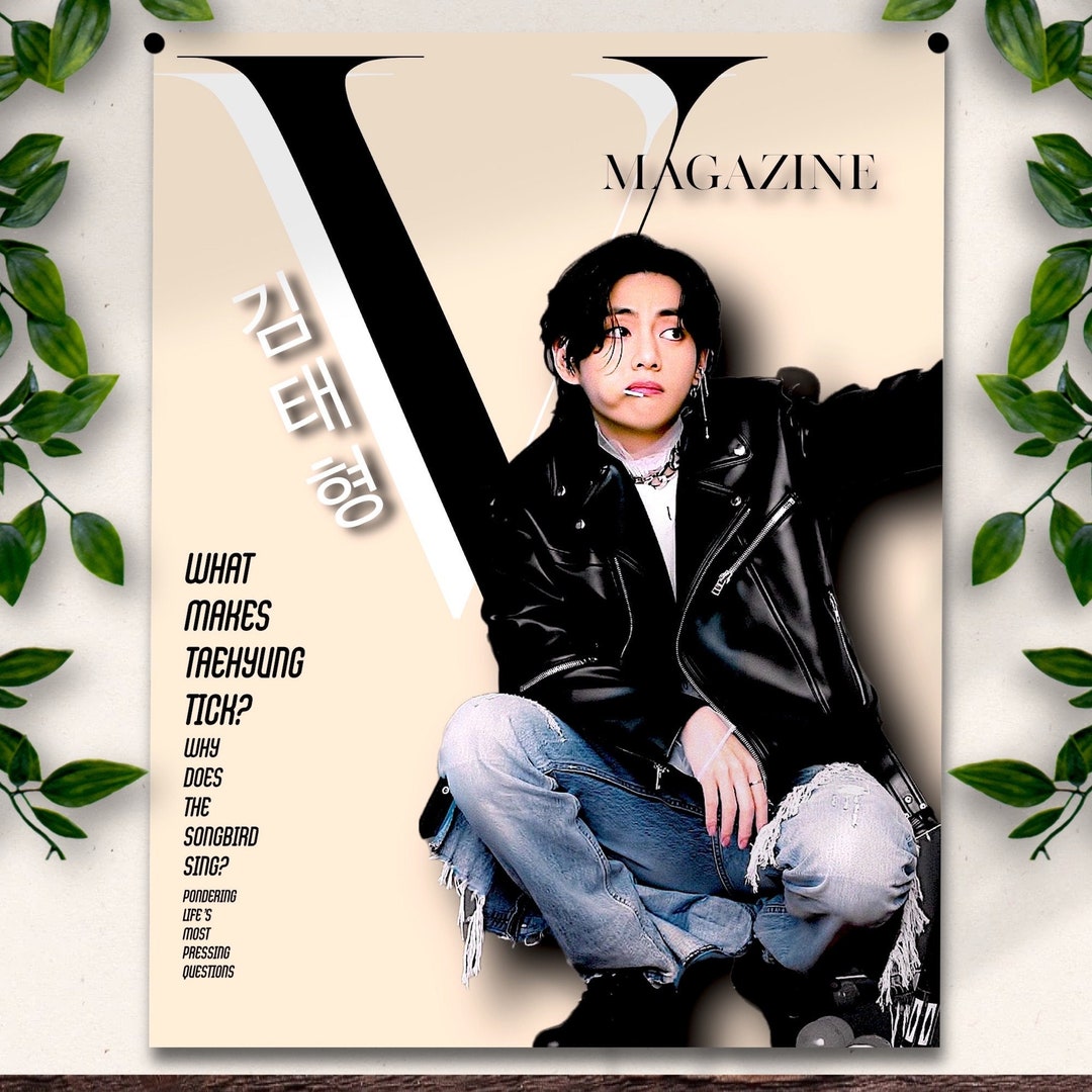 BTS Taehyung V Magazine Poster | DIGITAL DOWNLOAD - Etsy