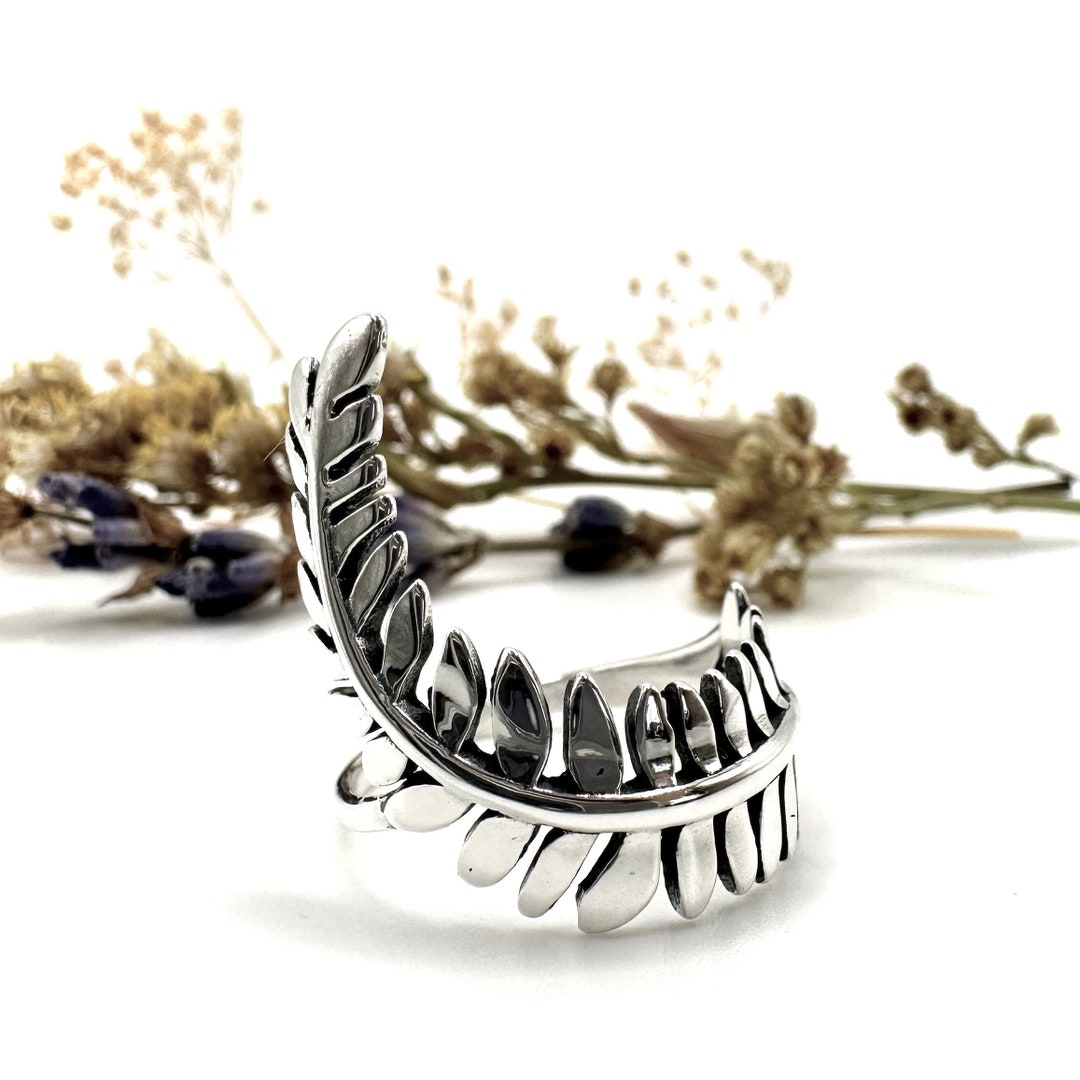 Silver Fern Leaf Silver Ring Nickel Free, Sterling Silver,925, Garden ...