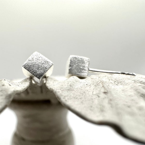Cube Stud Earrings - Etsy