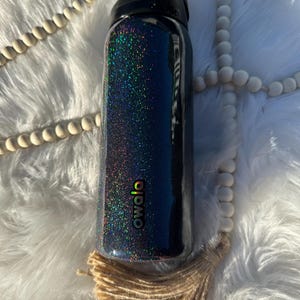 Custom Owala Dark Dark Freesip Water Bottle With Black/ Rainbow ...