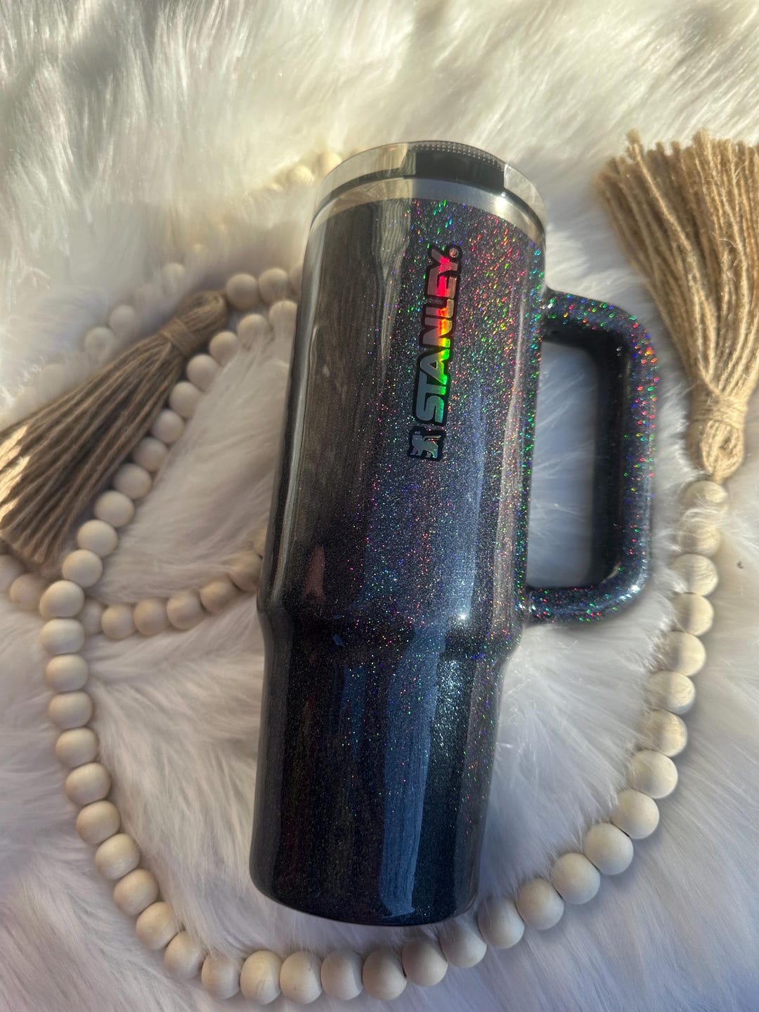 Authentic Stanley Pro Tour With Holographic Rainbow/black Glitter Added ...