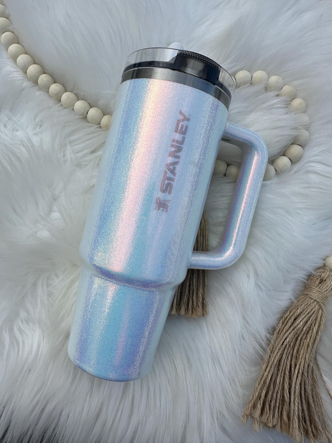 Iridescent Opal Glitter Stanley Tumbler - Color Shift - Etsy