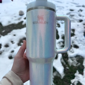 Authentic Stanley Tumbler With Iridescent Opal Color Shift Glitter ...