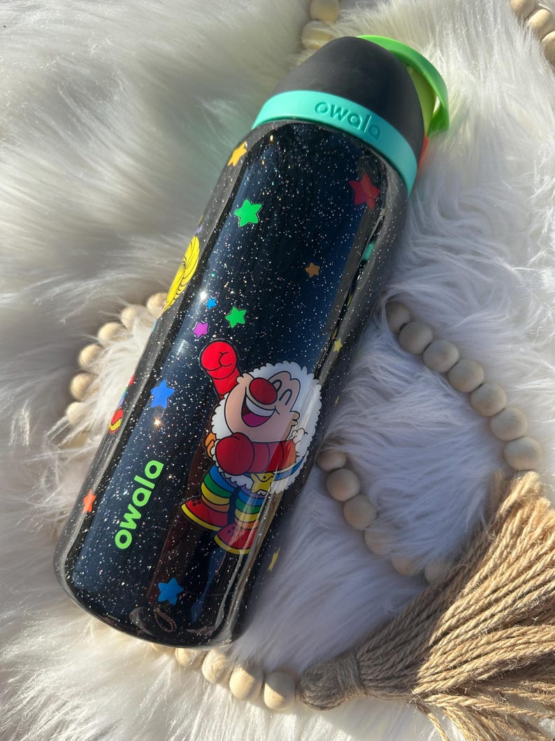 Custom Owala Water Bottle: 80s Rainbow Decals - Etsy